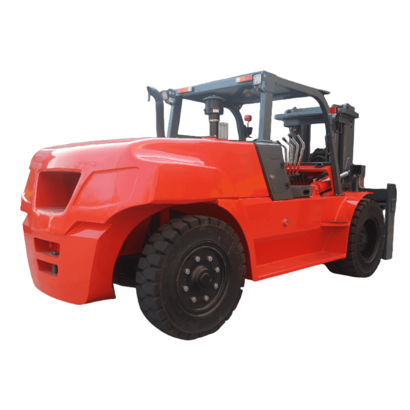Diesel 10 Ton Forklift Trucks With 3 Meters Free Lift For Container ...