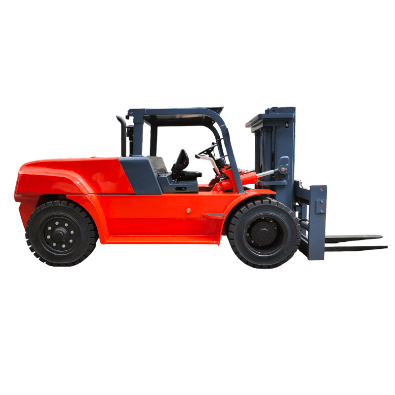Diesel 10 Ton Forklift Trucks With 3 Meters Free Lift For Container ...