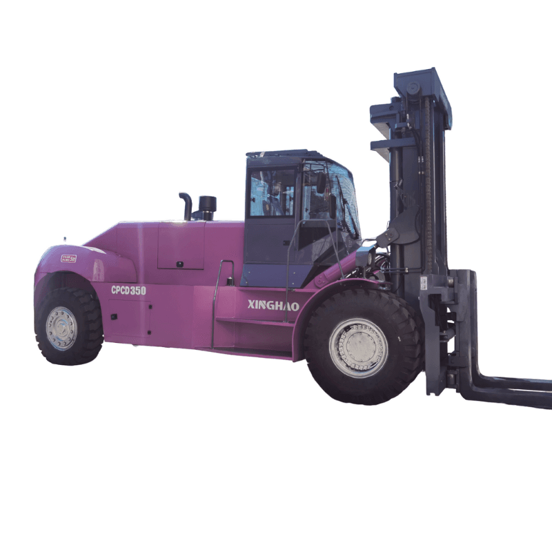Purple 35 Ton Diesel Forklift Trucks With Auto Transmission - Heavy ...