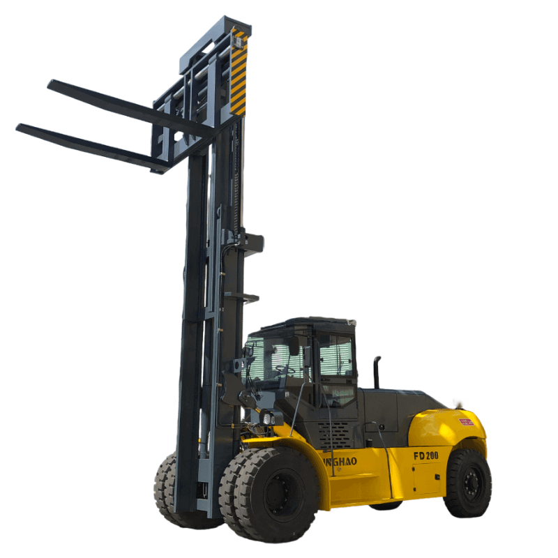 Standard Yellow 20 Ton Diesel Forklift Truck With Tilting Cab - Heavy ...
