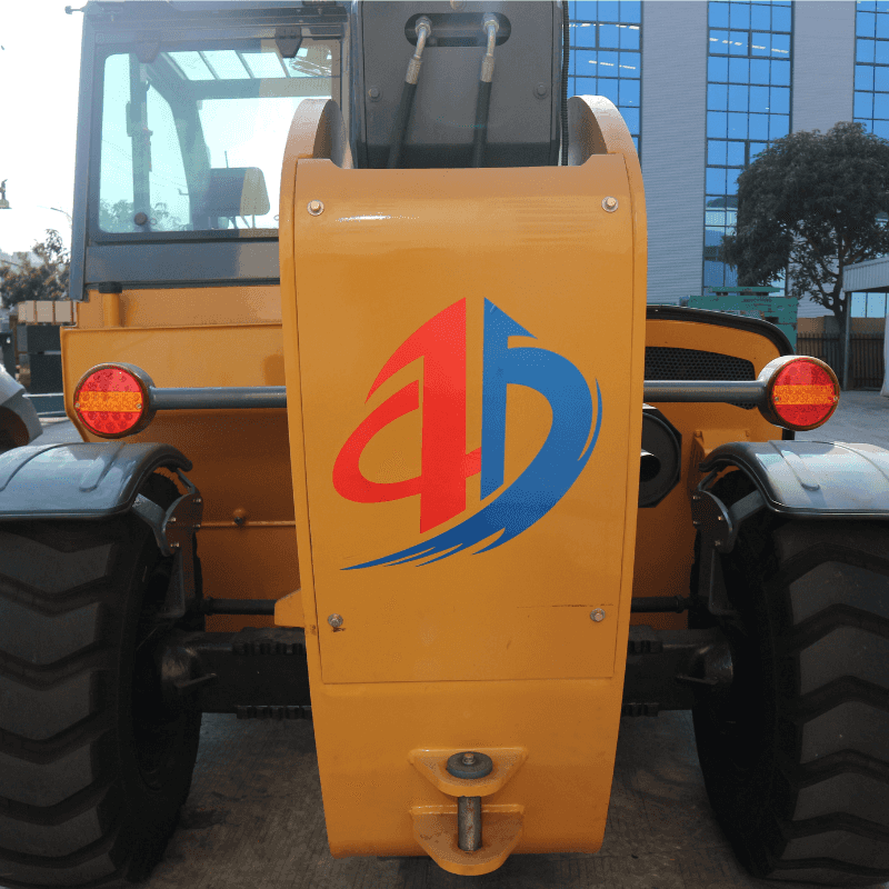 Yellow 3.5 Ton 7000mm Lifting Height 4WD Telehandler Forklift - Heavy ...